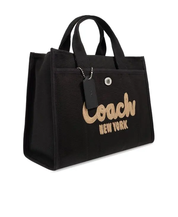 COACH Embroidered Logo Shopper Bag
