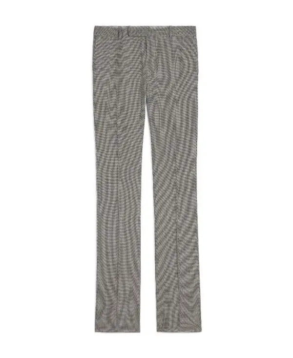 Celine Flared Pants In Cashmere Wool - Chalk/black