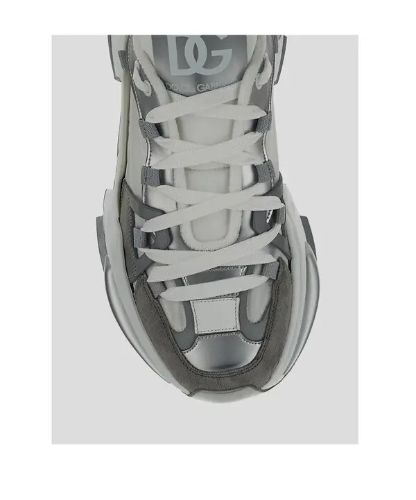 Dolce & Gabbana Logo Patch Lace-up Sneakers