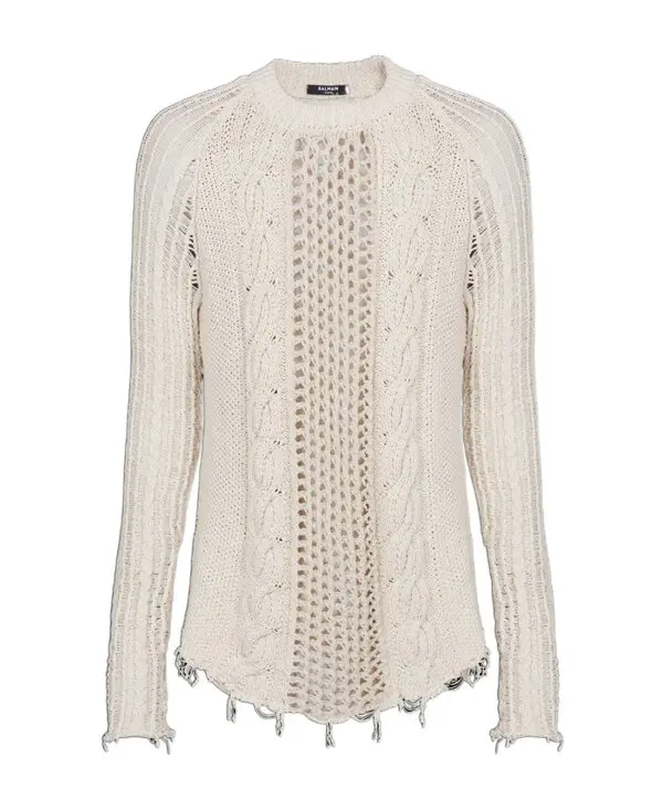 Balmain Unstructured Knitted Jumper