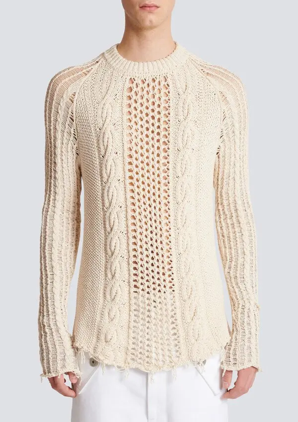 Balmain Unstructured Knitted Jumper