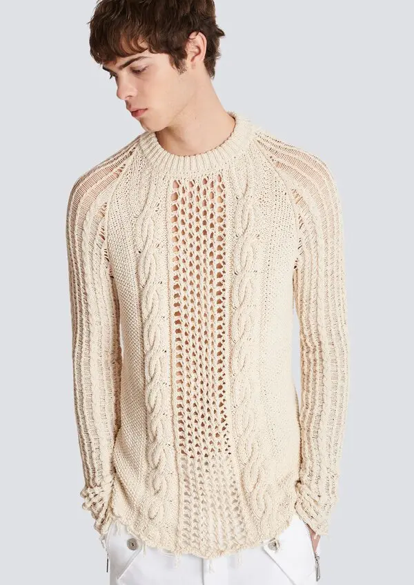 Balmain Unstructured Knitted Jumper
