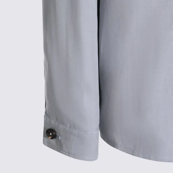Eleventy Long Sleeved Button-fastened Jacket - White