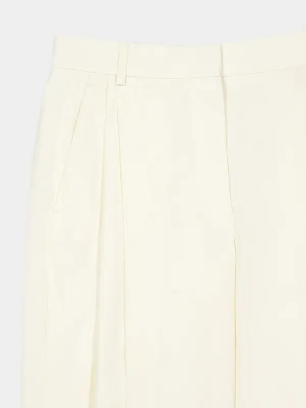 Stella McCartney High-waisted Belted Trousers - Vanilla