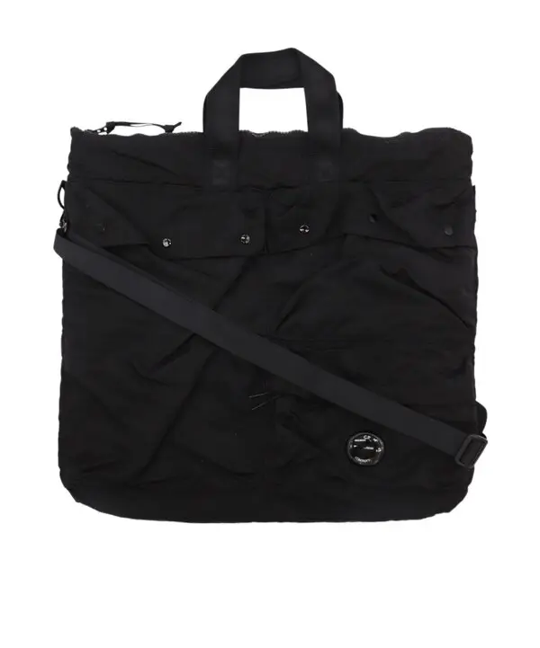 C.P. COMPANY Goggle Nylon Tote Bag - Black