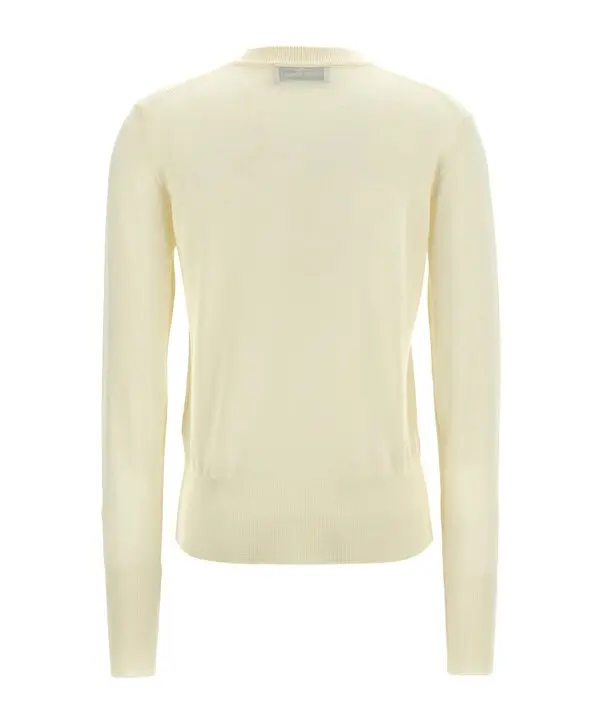 VIVIENNE WESTWOOD Logo Embroidered Knitted Cardigan
