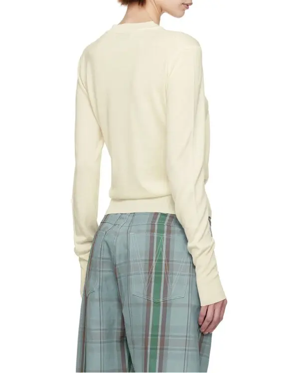 VIVIENNE WESTWOOD Logo Embroidered Knitted Cardigan
