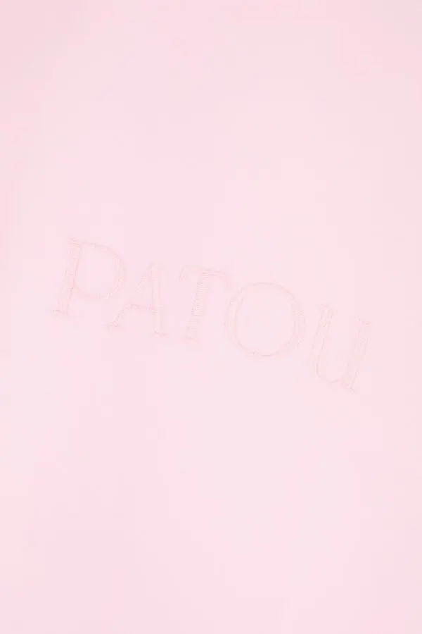 PATOU Organic Cotton Mini Shirt Dress - Pink