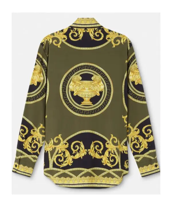 Versace Barocco-printed Button-up Shirt