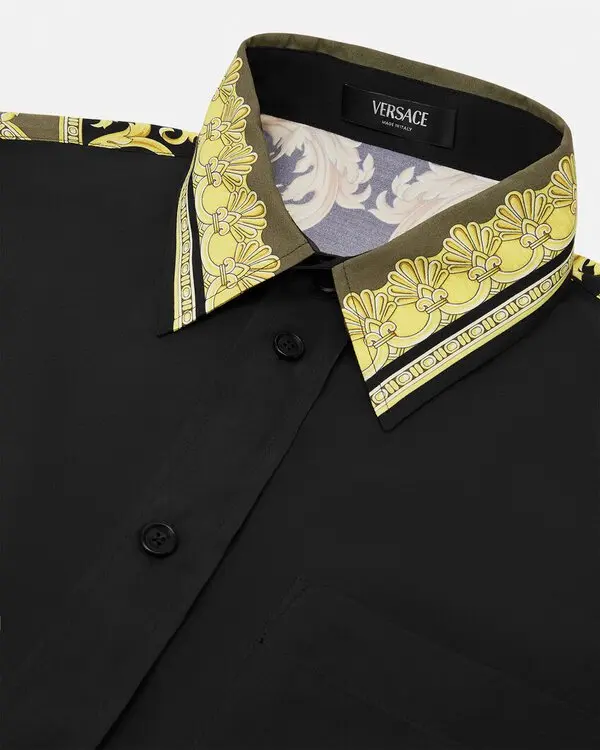 Versace Barocco-printed Button-up Shirt