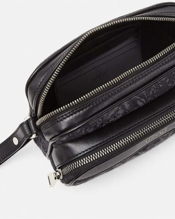Versace Barocco Athena Zip-up Messenger Bag
