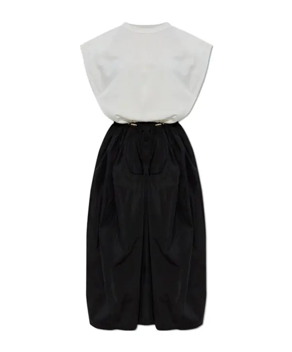 Fabiana Filippi Round Neck Dress With Drawstring Waist