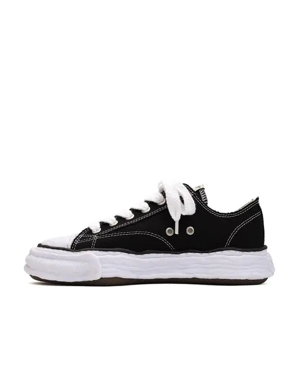 Mihara Yasuhiro Round-toe Lace-up Sneakers - Black