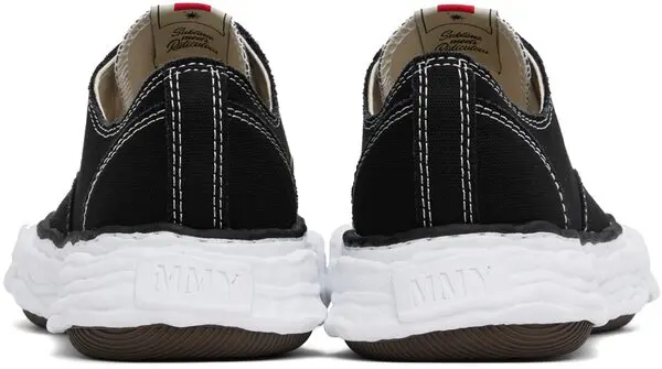 Mihara Yasuhiro Round-toe Lace-up Sneakers - Black