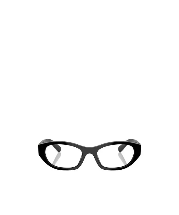 Miu Miu Oval Frame Eyeglasses - Black