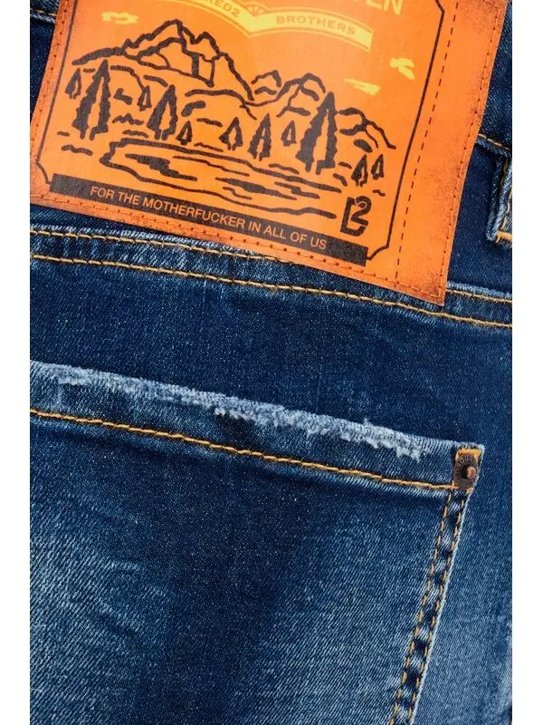 Dsquared2 Distressed Wide-leg Jeans