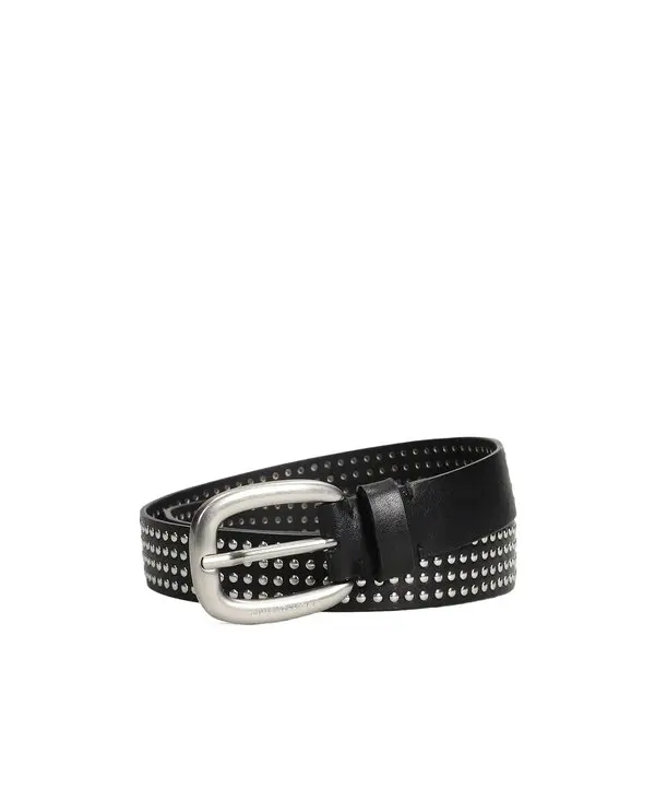 GOLDEN GOOSE Stud Embellished Leather Belt