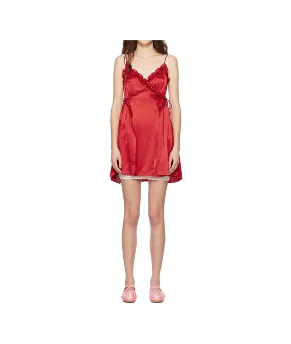 Simone Rocha Satin Patchwork Ballet Dress
