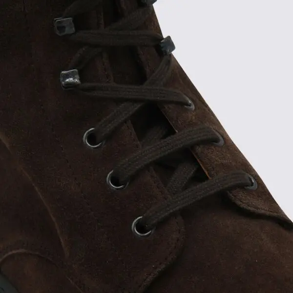TOD'S Suede Combat Boots - Brown