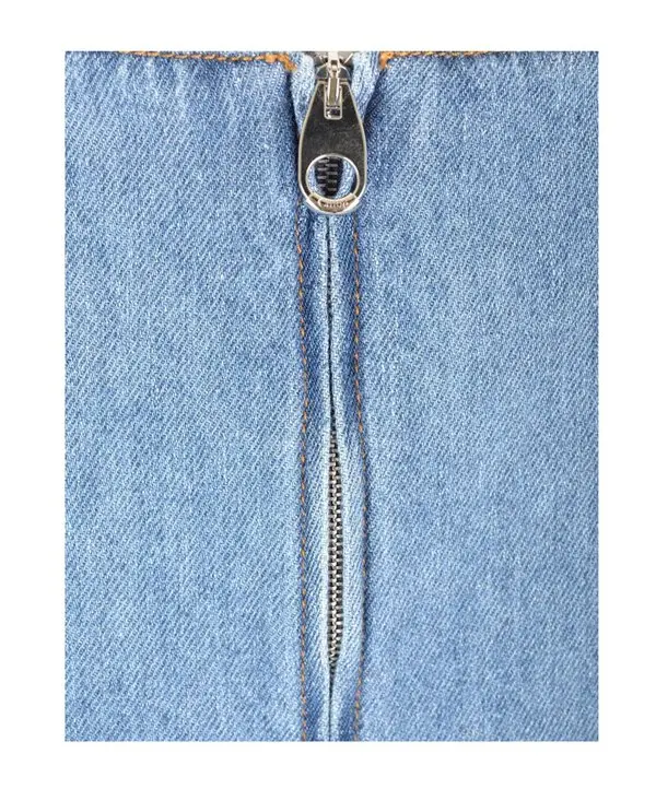 Chloé Maxi Denim Dress With V-neck