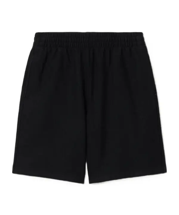 Burberry Logo Patch Straight-leg Shorts - Black