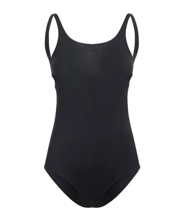 COURREGES Logo Detailed One-piece Swimsuit - Black