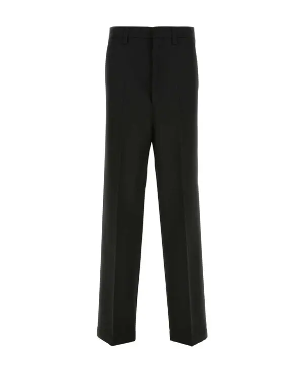 Ami Wide-leg Tailored Trousers - Black