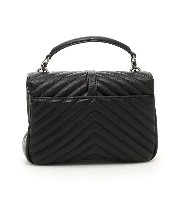 Saint Laurent College Medium Shoulder Bag - Black