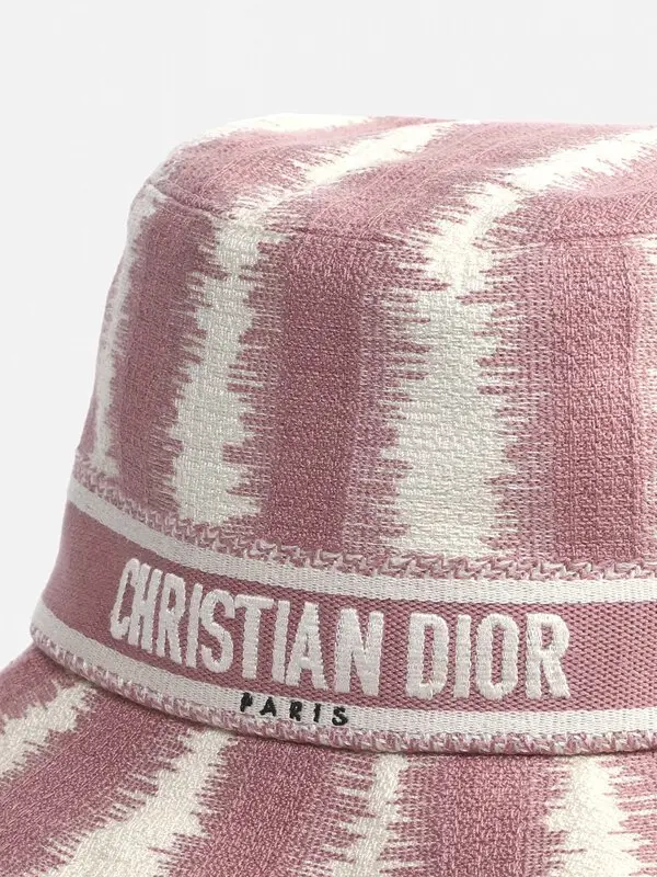 Dior Striped Bucket Cap