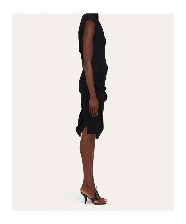 FERRAGAMO Sleeveless Knitted V-neck Dress