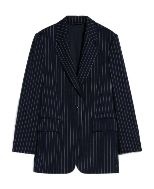 Max Mara Striped Single-breasted Jacket