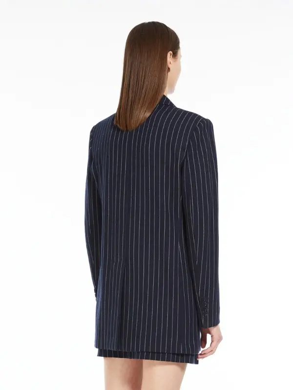 Max Mara Striped Single-breasted Jacket