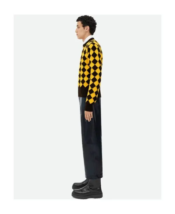 Bottega Veneta Wool Argyle Intarsia Jumper