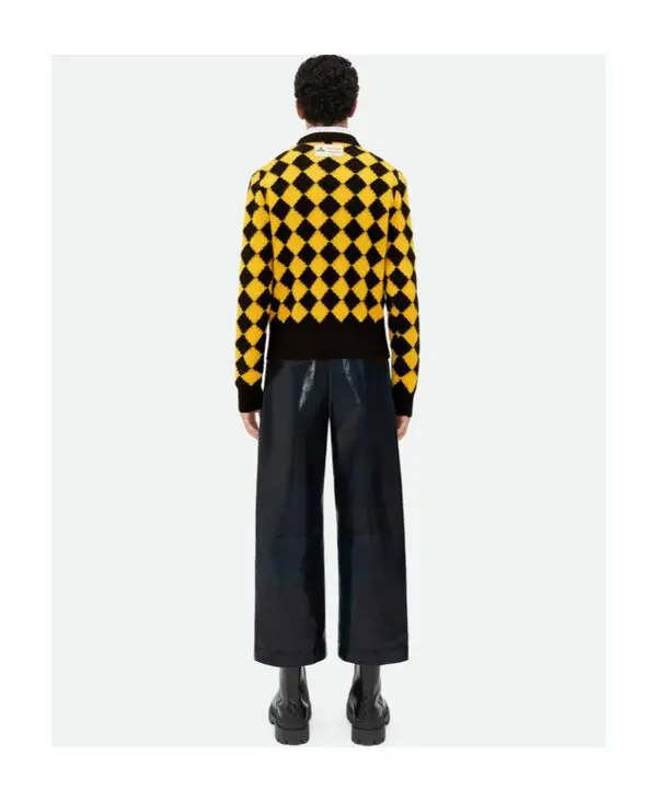 Bottega Veneta Wool Argyle Intarsia Jumper