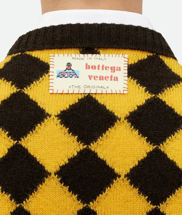 Bottega Veneta Wool Argyle Intarsia Jumper