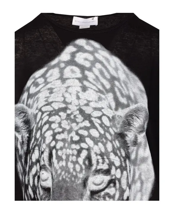 Stella McCartney Graphic Print Crewneck T-shirt - Black
