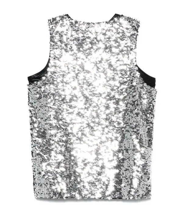 Junya Watanabe Sequin Embellished Sleeveless Top