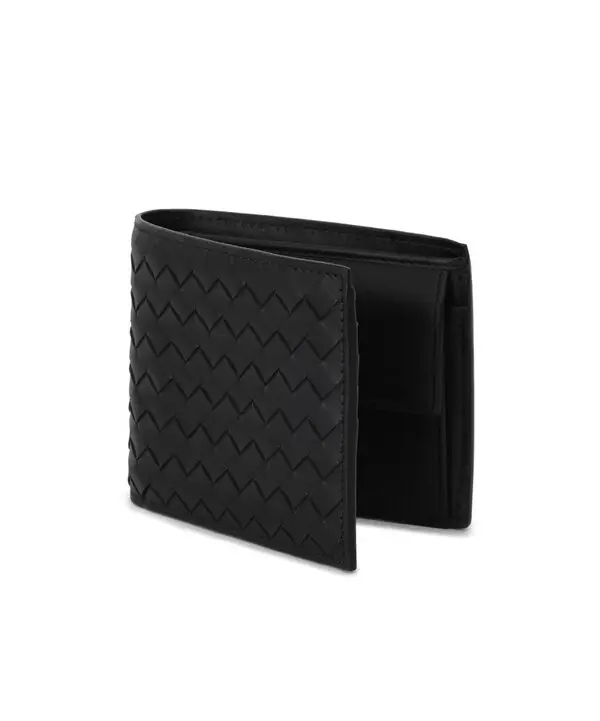 Bottega Veneta Folding Wallet - Black