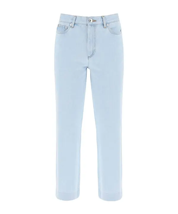 A.p.c. Cropped Jeans With Washing Effect