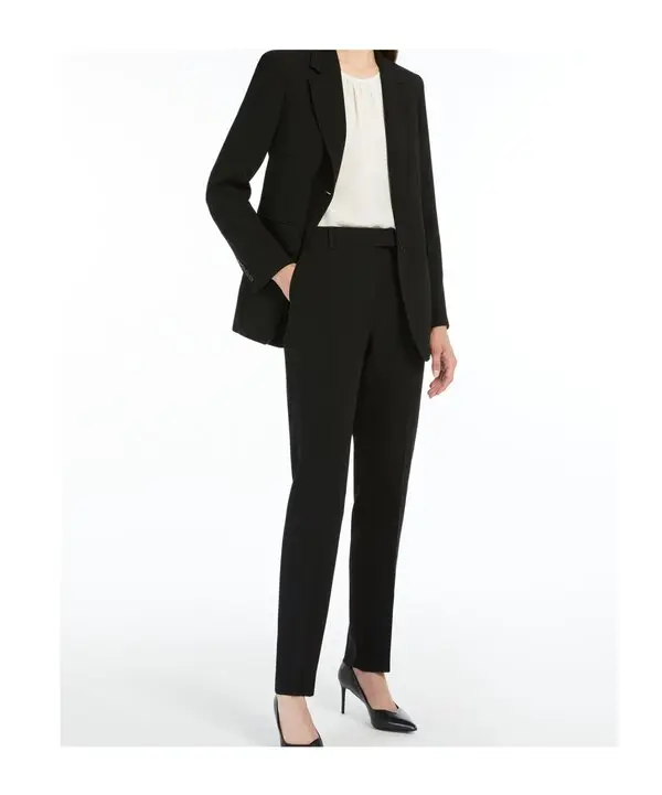 Max Mara Jerta Pleated Detail Pants - Black