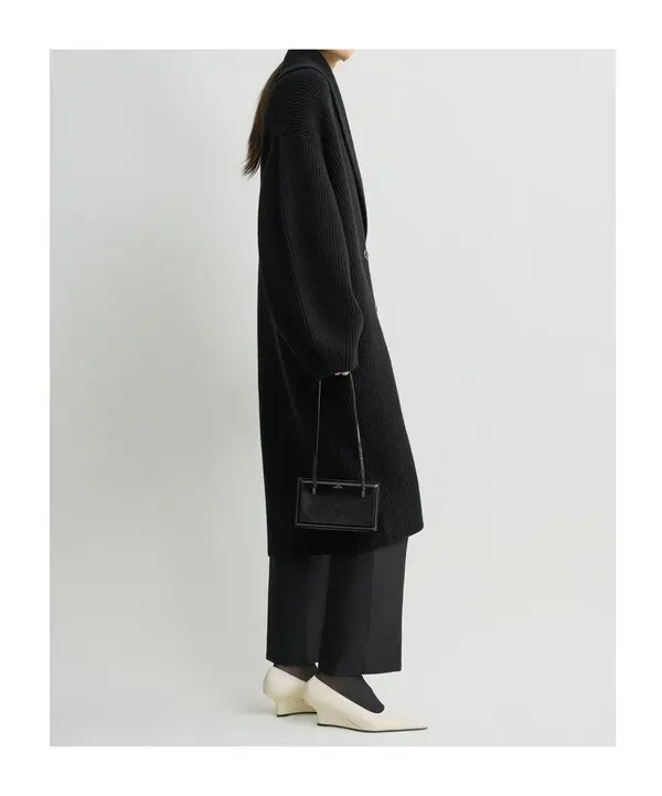 TOTEME Ribbed Shawl Collar Cardigan
