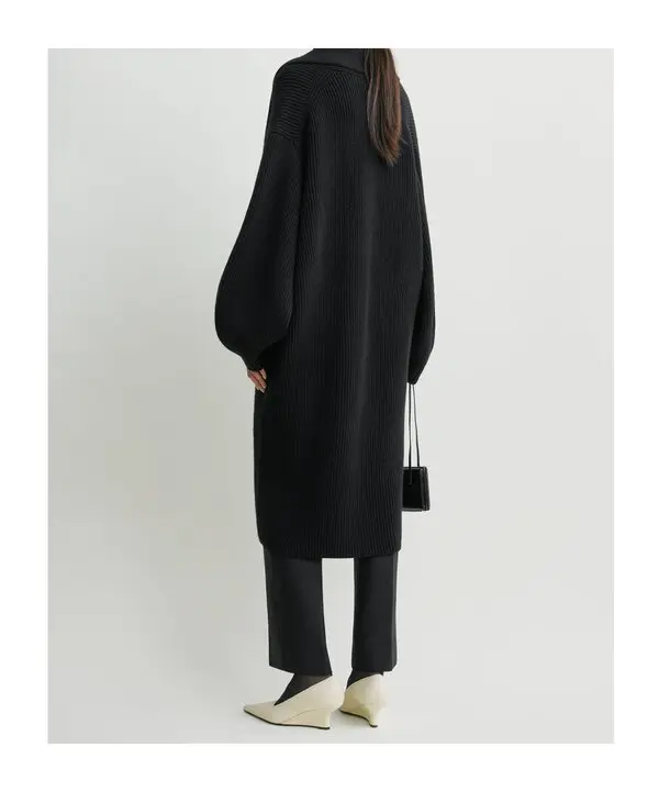 TOTEME Ribbed Shawl Collar Cardigan