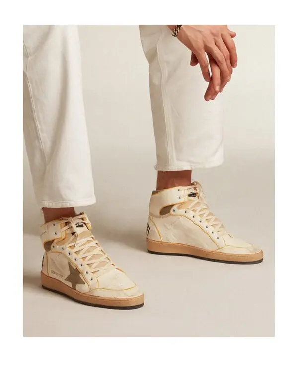 GOLDEN GOOSE Sky Star High-top Sneakers - Nude