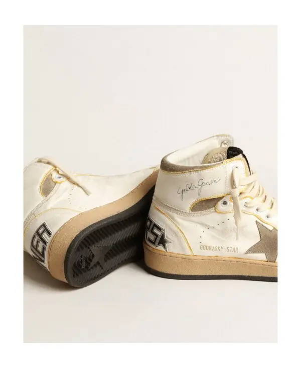 GOLDEN GOOSE Sky Star High-top Sneakers - Nude