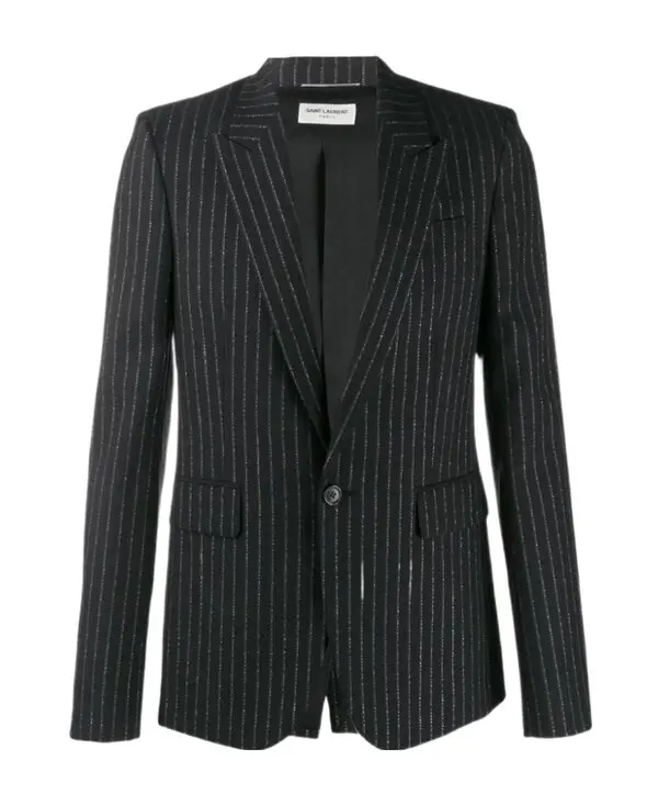 Saint Laurent Metallic Stripes Blazer