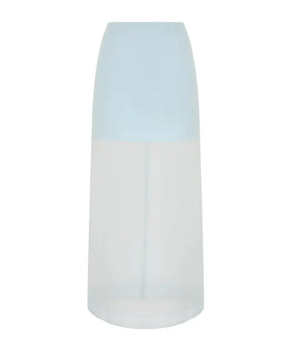 Zimmermann Crush Layered Pencil Skirt - Mint