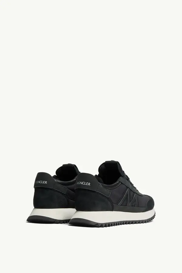 Moncler Pacey2 Suede Nubuck Sneakers - Black