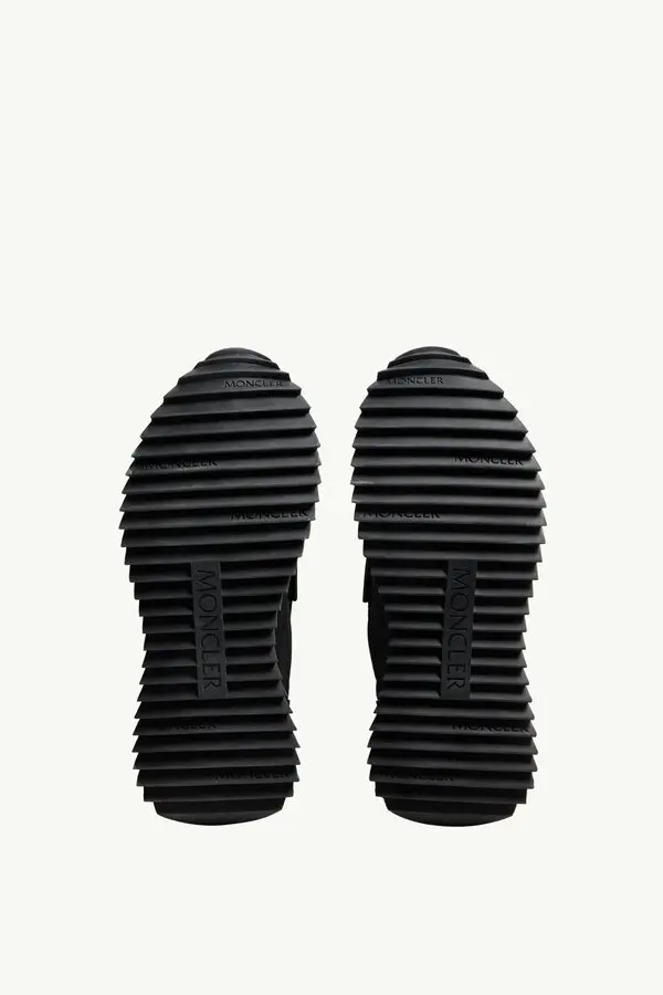 Moncler Pacey2 Suede Nubuck Sneakers - Black