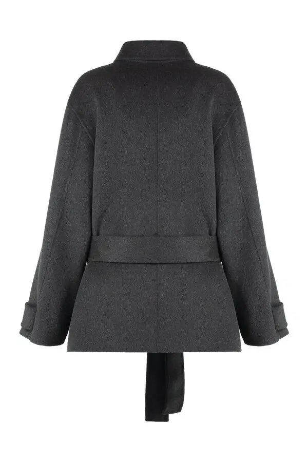 Philosophy Di Lorenzo Serafini Double-breasted Coat With Belt