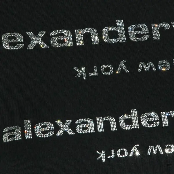 Alexander Wang Logo Embellished Crewneck T-shirt - Black